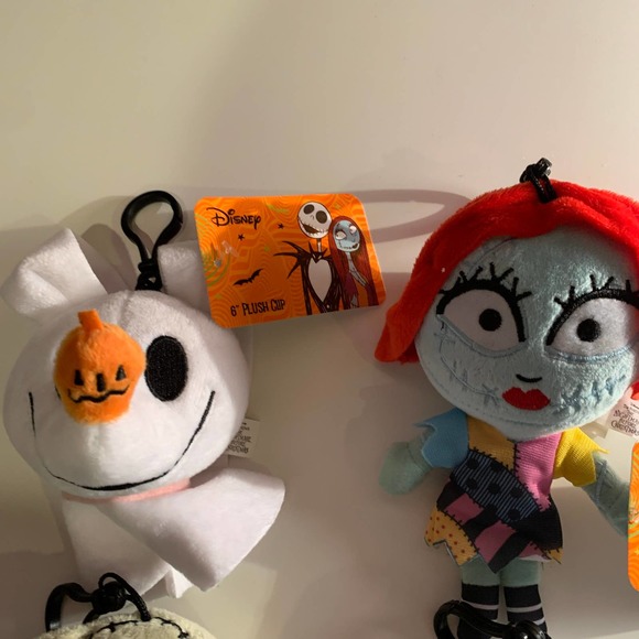 Disney | Holiday | Nightmare Before Christmas Plush Clip On Set 4 Jack ...